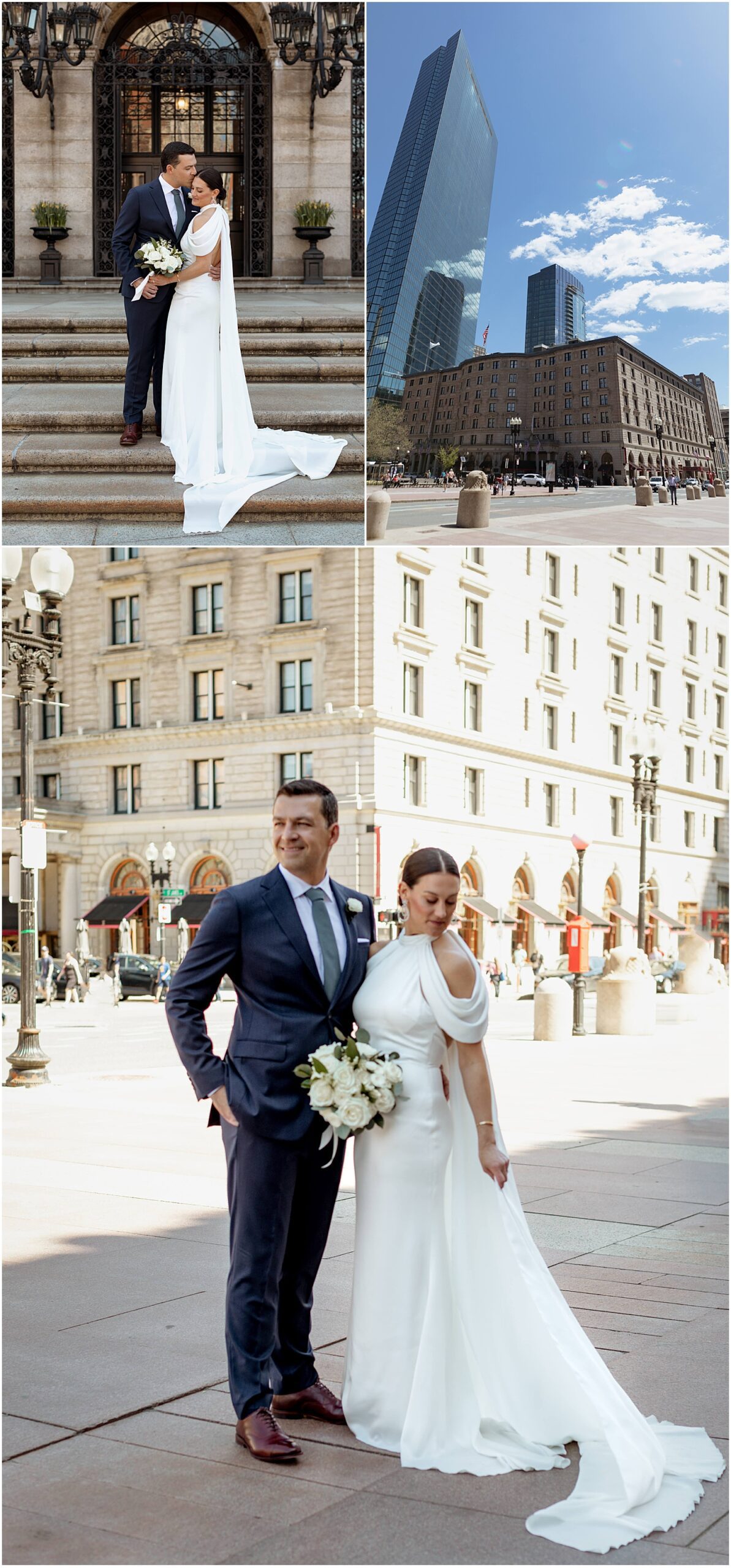 Fairmont Copley Plaza Wedding First-Look - Kelly Stevens Photography